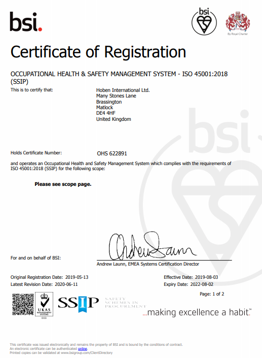 Certification - Hoben International
